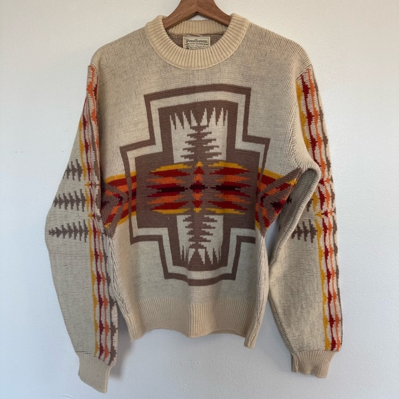 Pendleton | Sweaters | Vintage 7s Pendleton Western Wear Chief Joseph ...